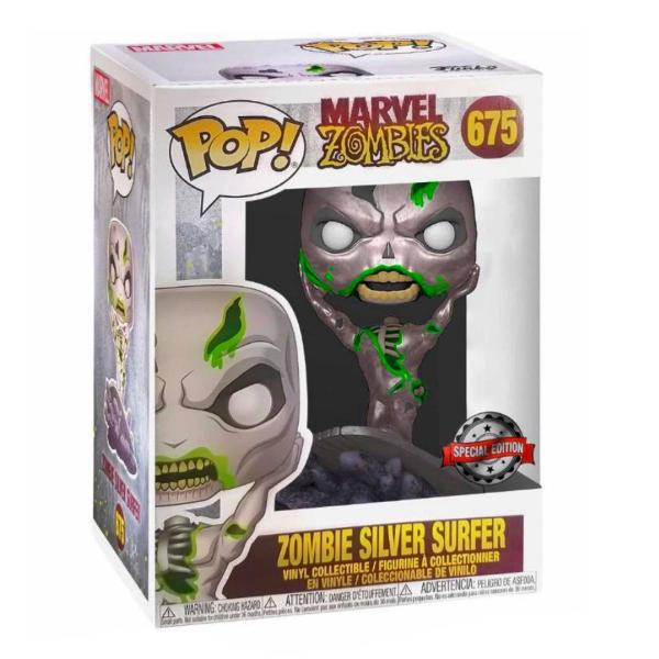Funko Pop! Marvel Zombies Zombie Silver Surfer 675 Exclusivo Original ...