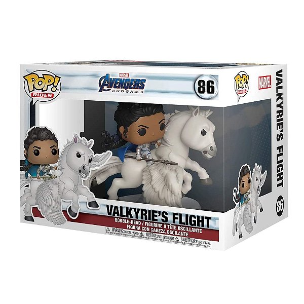 Funko Pop! Rides Marvel Avengers Valkyrie's Flight 86 Original - Moça ...