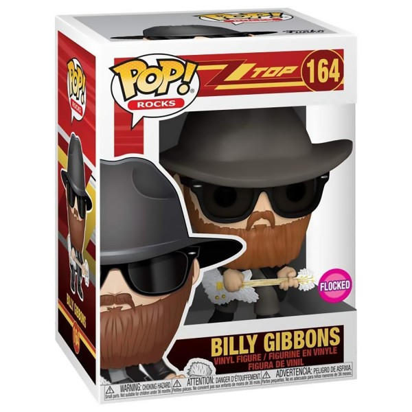 Funko Pop! Rocks Zz Top Billy Gibbons 164 Exclusivo Flocked Original ...