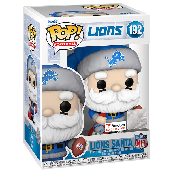 Funko Pop! Football Lions Santa 192 Exclusivo Original Colecionavel ...