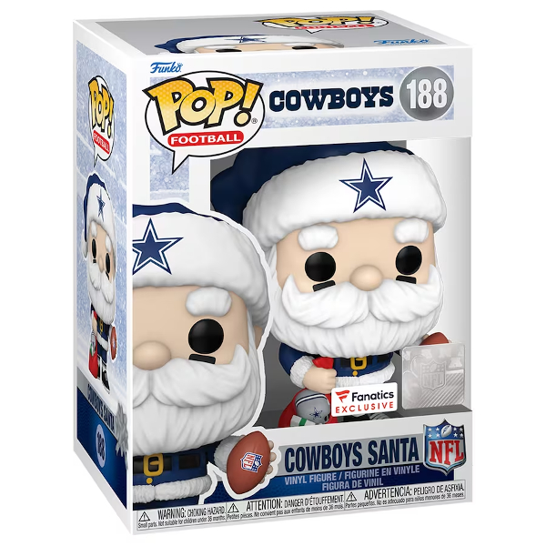 Funko Pop! Football Cowboys Santa 188 Exclusivo Original - Moça do Pop ...