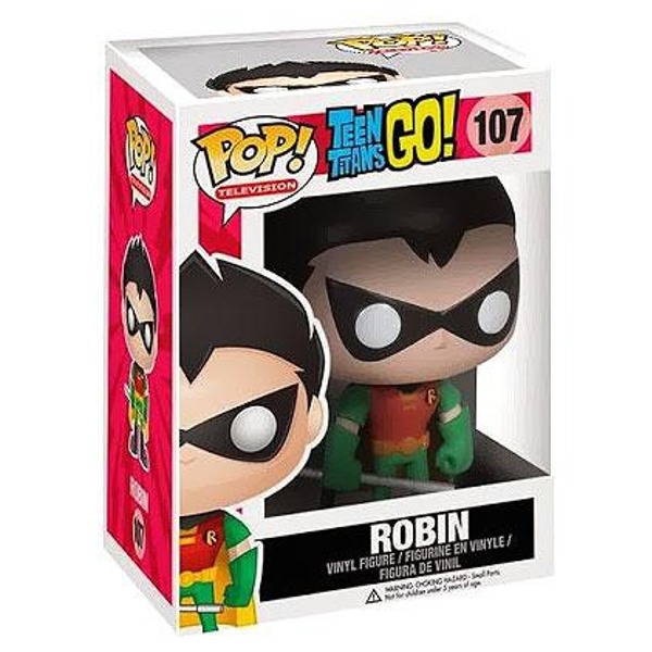 Funko Pop! Television Teen Titans Go! Robin 107 Original Colecionavel ...