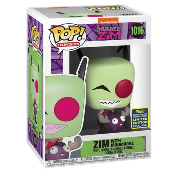 Funko Pop! Television Invader Zim With Minimoose 1016 Exclusivo Origin ...