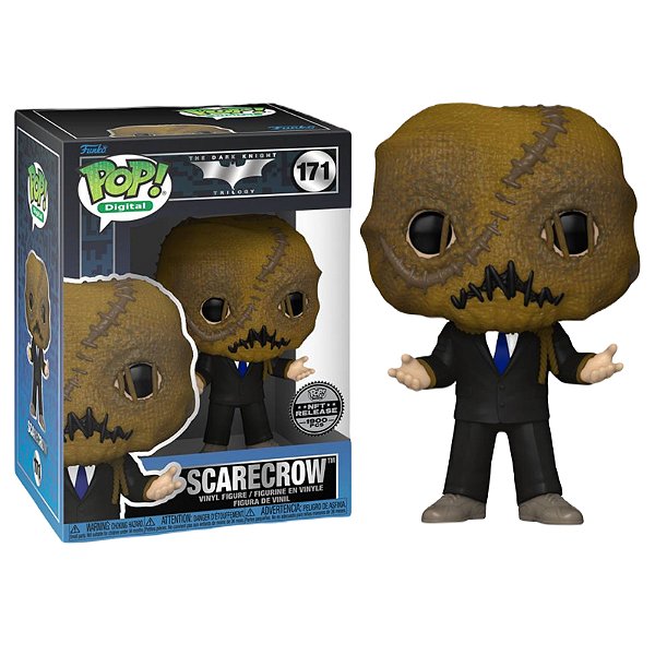 Funko Pop Digital NFT Batman Scarecrow 171 Exclusivo Original Moca do Pop Funko Pop e aqui
