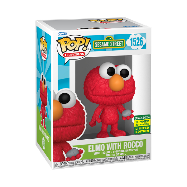 Funko Pop! Television Sesame Street Elmo with Rocco 1526 Exclusivo ...