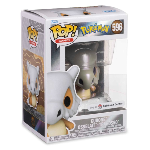 Funko Pop! Games Pokemon Cubone 596 Exclusivo Pearlescent Original ...