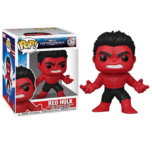 Funko Pop! Marvel Captain America Red Hulk 1366 6 Polegadas - Moça do ...