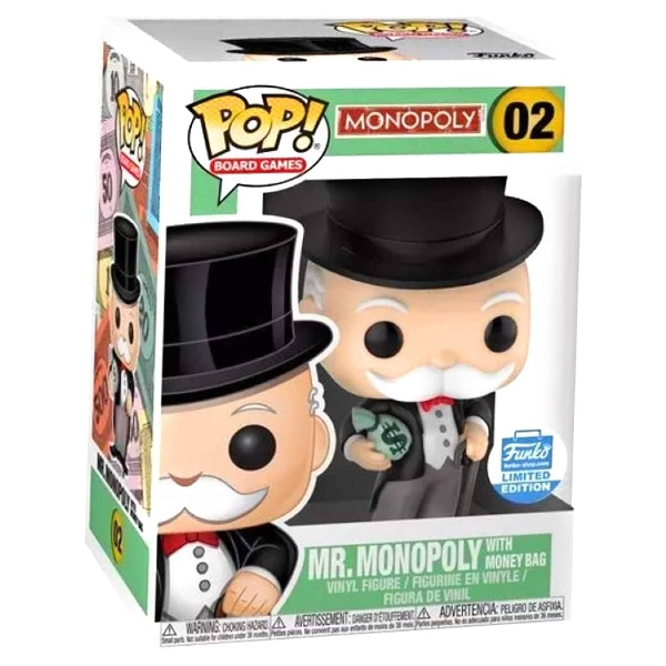 Funko Pop! Board Games Monopoly Mr Monopoly 02 Exclusivo - Moça do Pop ...