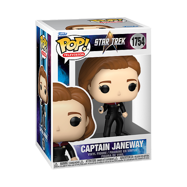 Funko Pop! Television Star Trek Captain Janeway 1754 Original - Moça do ...