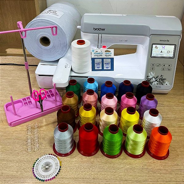 Máquina Brother Pe910l com Kit Especial Mega - Máquinas de Bordar e Máquinas de Costura | SM Shop