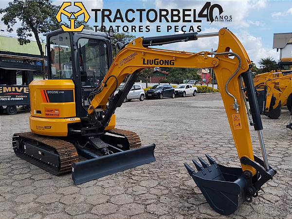 MINI ESCAVADEIRA - LIUGONG 9035E - NOVA - TRACTORBEL TRATORES