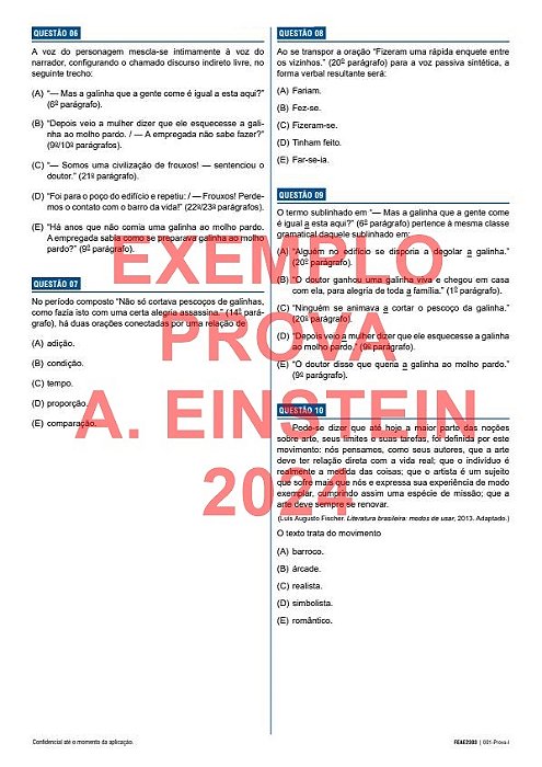 Apostila Medicina A. Einstein Provas 2016 a 2024 Gabarito Comentado - https://www ...