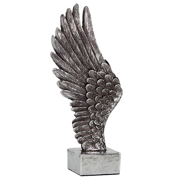 ASA DECORATIVA DE RESINA PRATEADA - Raffaello Presentes e Decorações A ...