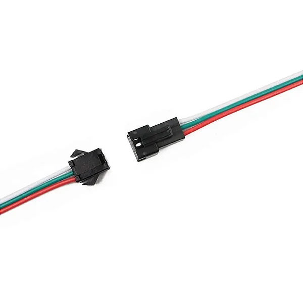 Cabo Conector JST SM03 Macho + Fêmea 3 Vias - Fermarc - Robótica