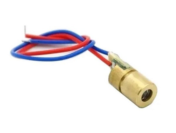 DIODO LASER 5V 5MW 650NM - ARDUCORE - Robótica Educacional arduino