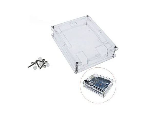 Case para Arduino UNO em Acrílico Transparente - ARDUCORE - Robótica ... Case para Arduino UNO em Acrílico Transparente - ARDUCORE - Robótica ...