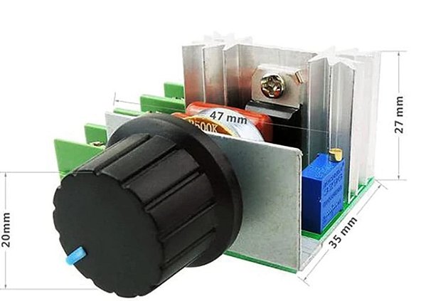 DIMMER 2000W 220V - ARDUCORE - Robótica Educacional arduino