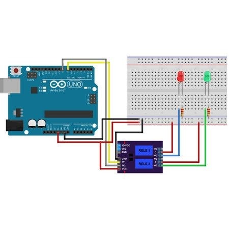 Módulo Relé 5V 2 Canais - ARDUCORE - Robótica Educacional arduino