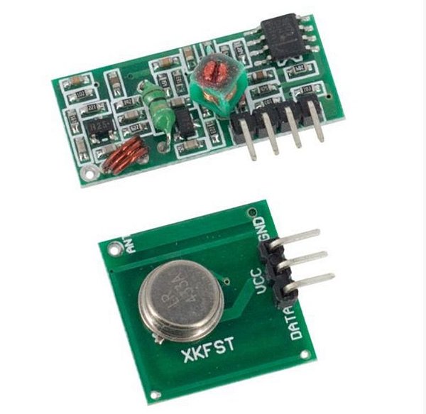 Módulo RF Transmissor + Receptor 433Mhz AM - ARDUCORE - Robótica ...