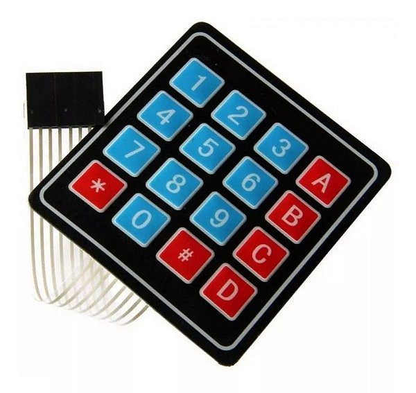Teclado Matricial de Membrana 16 teclas arduino - ARDUCORE - Robótica ...