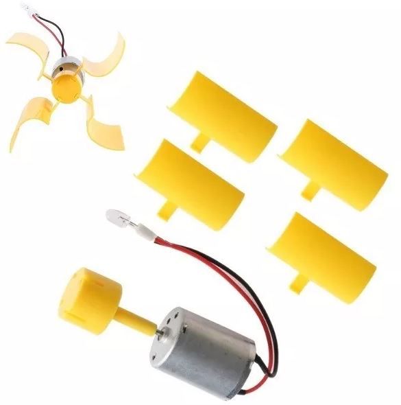 Mini Turbina Eólica Gerador com Led - ARDUCORE - Robótica Educacional ...