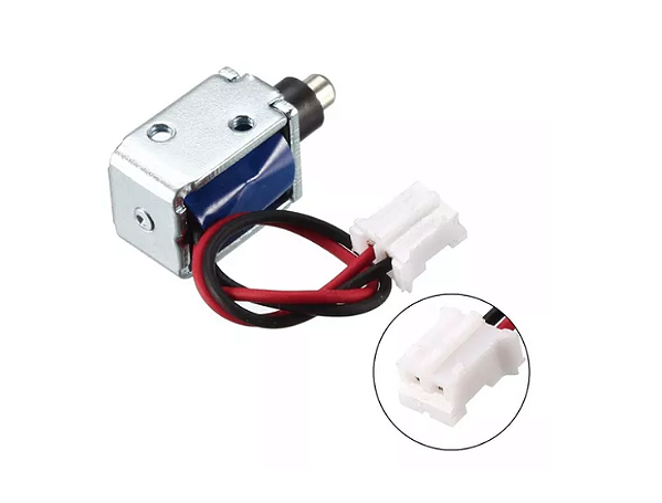 Mini Atuador Solenóide Aberto 5V - ARDUCORE - Robótica Educacional arduino