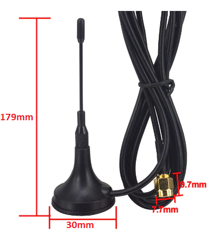 Antena lora 915mhz sma com base magnética | AFELETRONICA - AFELETRONICA ...