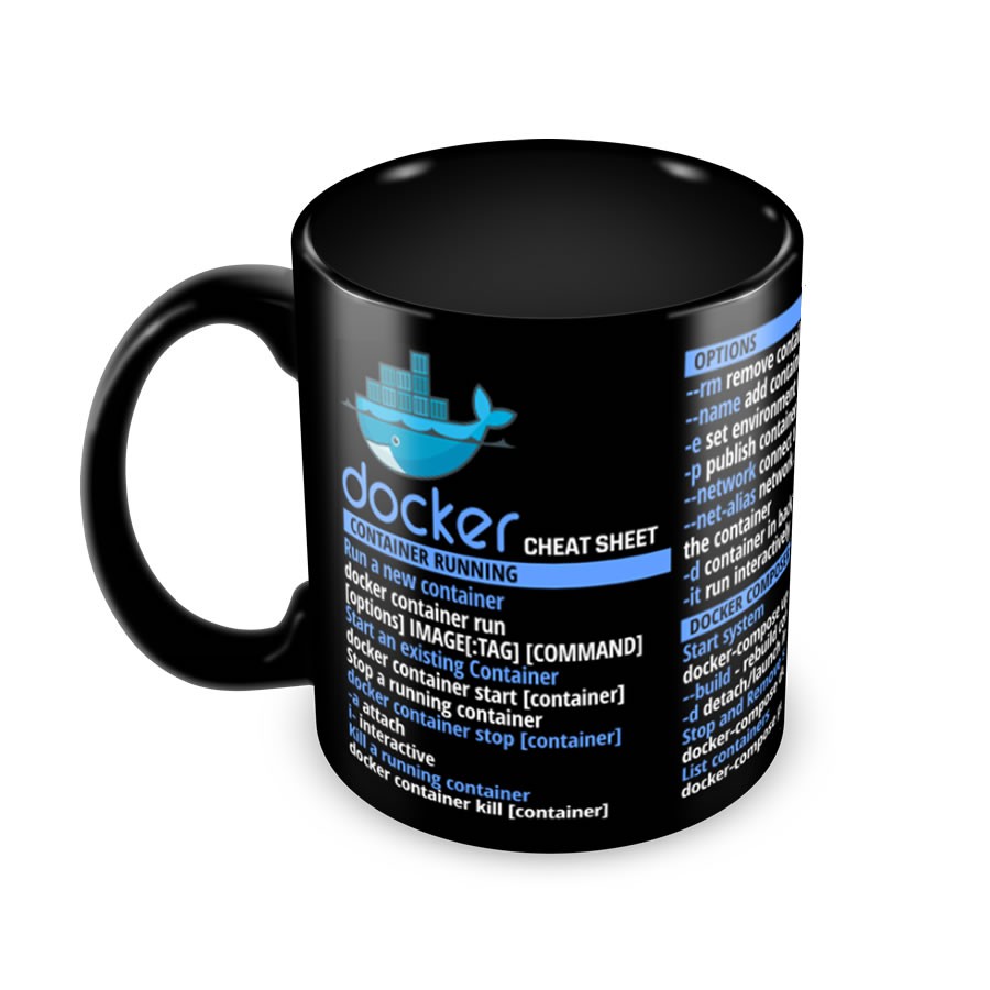 Caneca Docker Commands Cheat Sheet preta - Caneca do Dev - Canecas e ... Caneca Docker Commands Cheat Sheet preta - Caneca do Dev - Canecas e ...