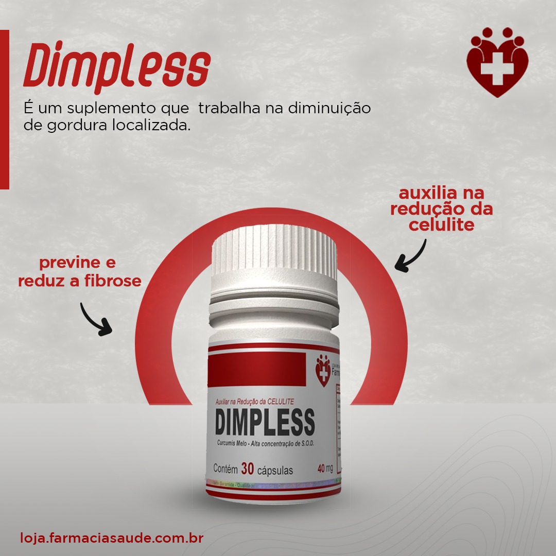 Dimpless 40mg 30 cápsulas - Curcumis Melo - FarmáciaSaúde | Farmácia de ...