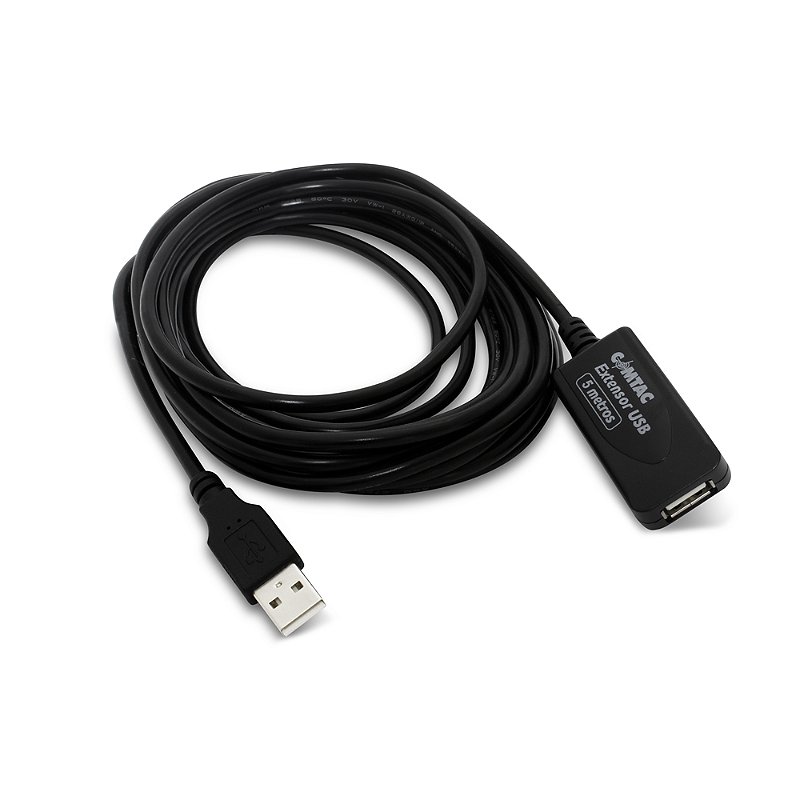 Cabo Extensor USB 2.0 Ativo 5m - Repetidor de Sinal Amplificado ...