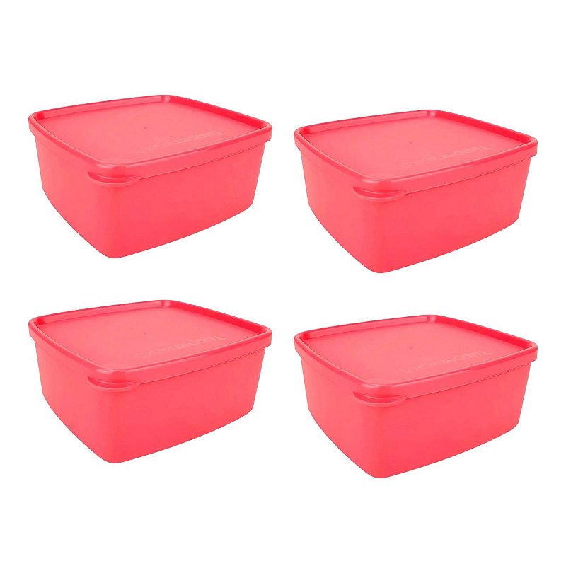 kit Tupperware Jeitosinho 400ml Coral 4 peças - Comprar Tupperware ...