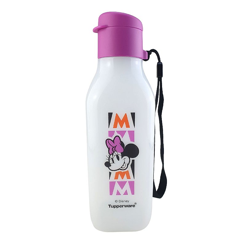 Garrafa Tupperware Eco Tupper Quadrada Plus M de Minnie 500ml Squeeze ...