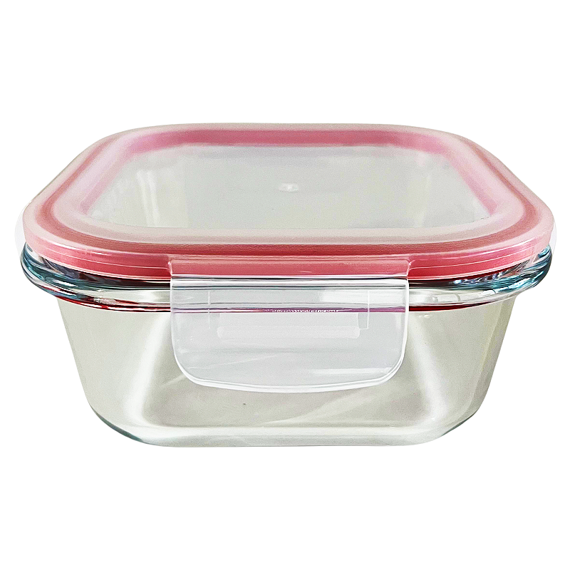 Pote de Vidro Quadrado Hermetico 520ml Vermelho - Comprar Tupperware ...