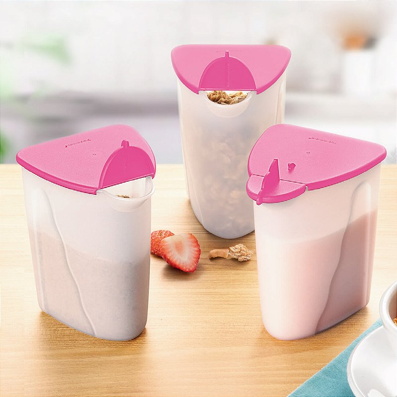 Kit Tupperware Dispenser Murano 350ml Tampa Rosa 3 peças - Comprar ...