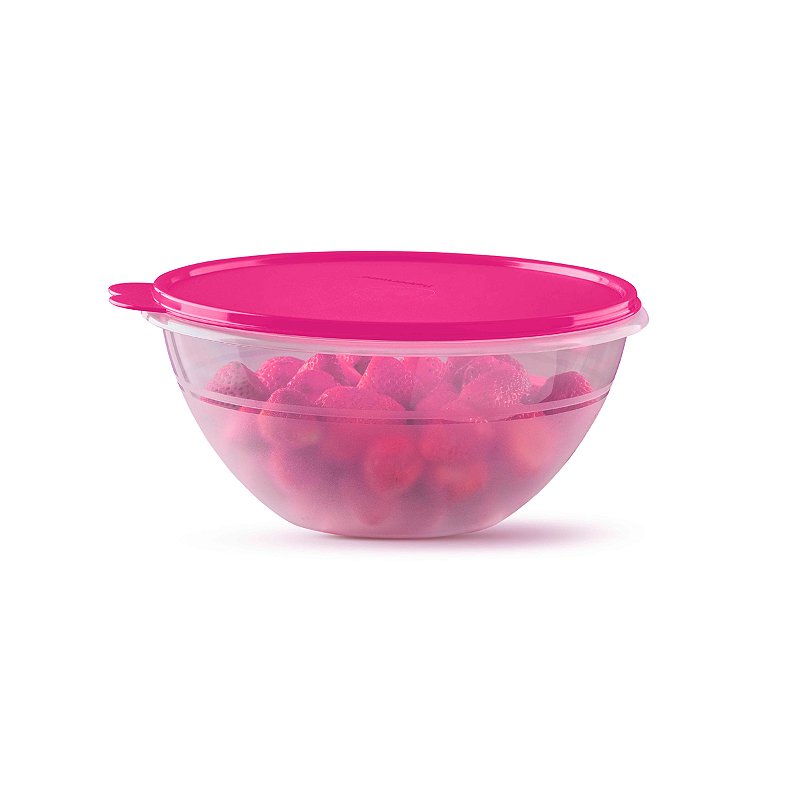 Tupperware Tigela Maravilhosa 2,6 litros Transparente Rosa - Comprar ...