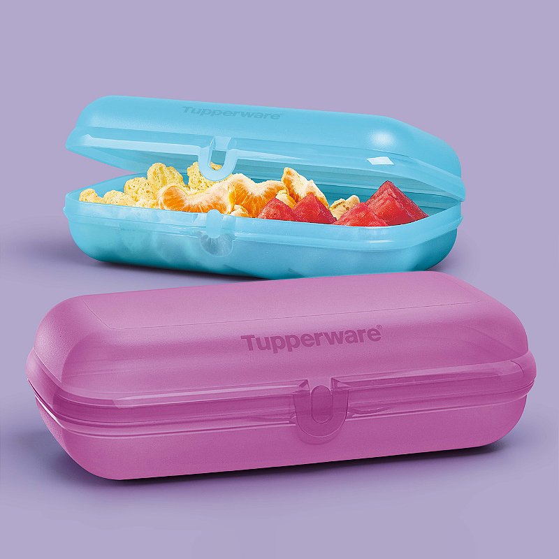 Kit Tupperware Snack Grande Porta Sanduiche Azul e Roxo - Comprar Tupperware Online? Wareshop ...