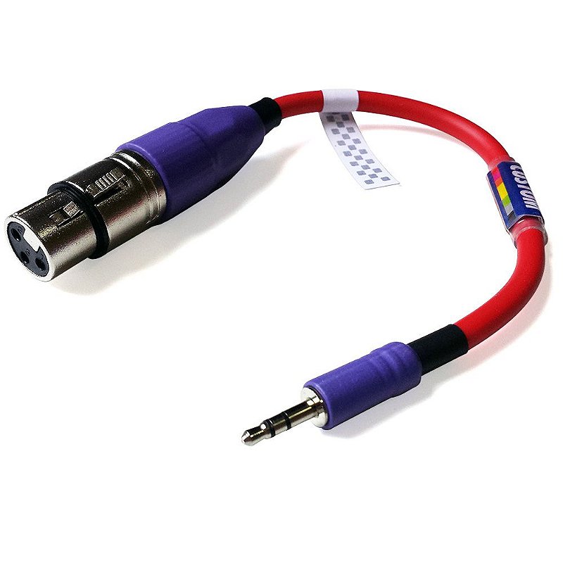 Adaptador P2 macho + Xlr Profissional Blindado - Custom Cabos