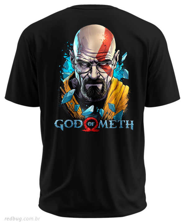 Camiseta God of Meth! Geek, nerd e pop é na RedBug - RedBug Camisetas