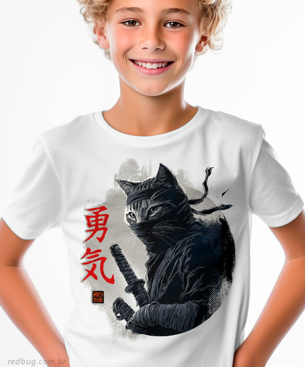 Camiseta Gato Ninja! T-shirts infantis para pequenos geeks - RedBug ...