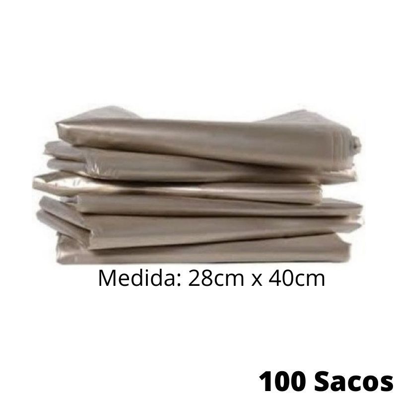 Saco de Entulho Transparente 28 x 40 100 Peças - Bazar Ouro e Prata