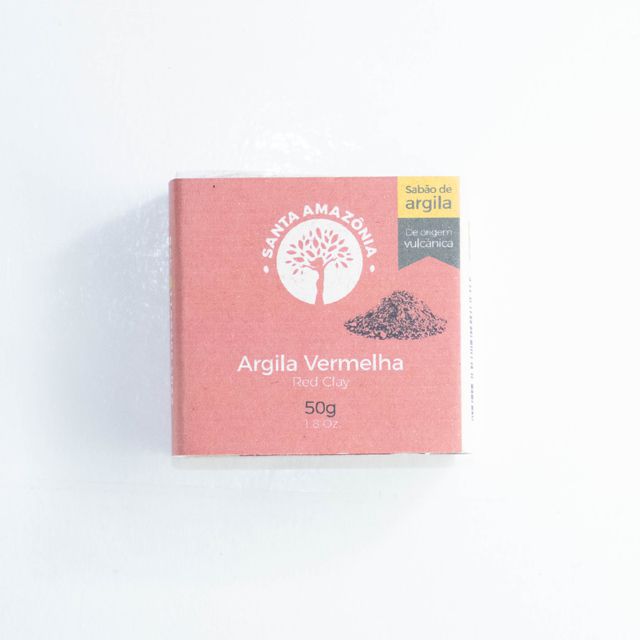 Sabão de Argila Vermelha - SANTA AMAZÔNIA