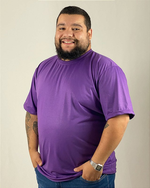 Camiseta Roxa, Extra Grande, 100% Poliéster - Fábrica de Camisetas Em ...