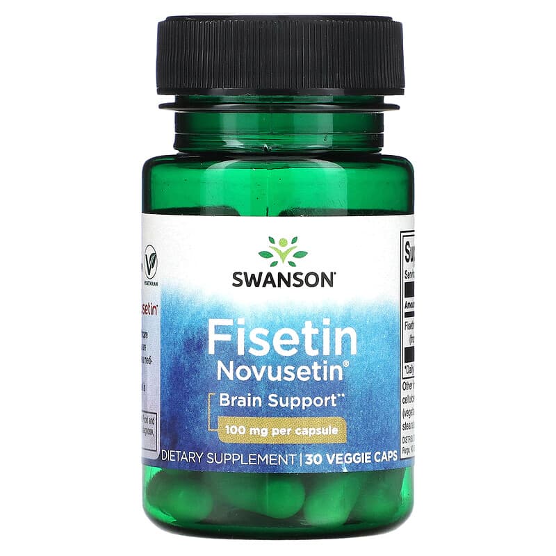 Swanson Fisetina Novusetina 100 mg | 30 Cápsulas - Labravia