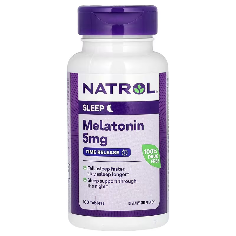 Natrol Melatonina Time Release 5 mg | 100 Tablets - Labravia