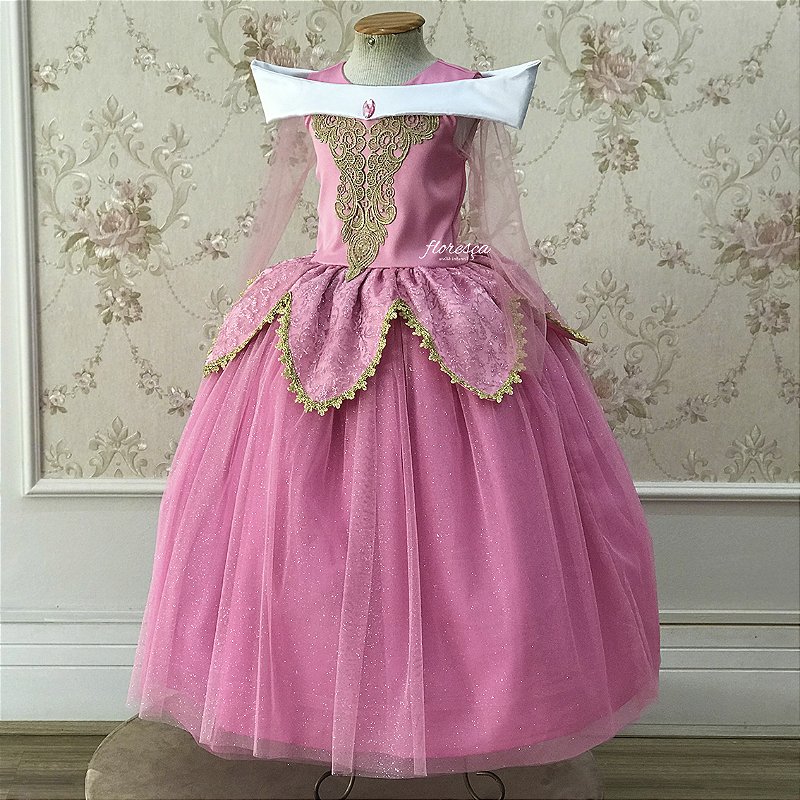 Vestido Infantil Princesa Aurora - Bela Adormecida | Floresça Ateliê ...