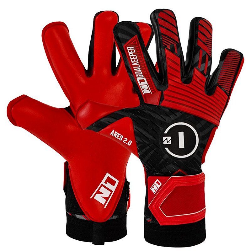 Luva de Goleiro Profissional N1 Ares 2.0 Red - MS Luvas