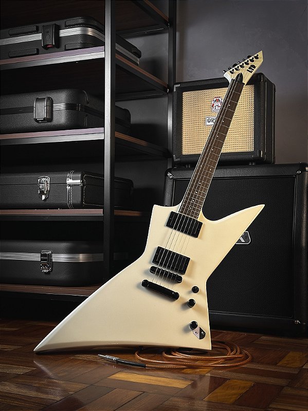 GUITARRA ESP LTD EX-200 - OLYMPIC WHITE - HUMBUCKER - PONTE FIXA ...