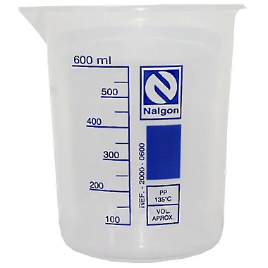 BEQUER DE PLASTICO 600ML - Didática Labor