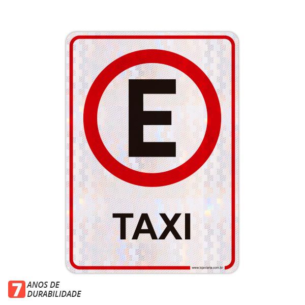 Placa Exclusivo Táxi (50 x 70 cm) - Loja Viária - Produtos para ...