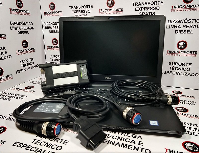Scanner Diagnóstico Volvo Vocom II c/ Notebook - Truck Imports Soluções ...